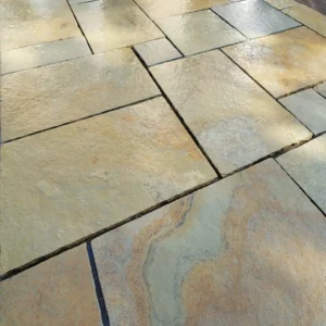 Yellow Limestone Cobble Setts - 100x100x22mm