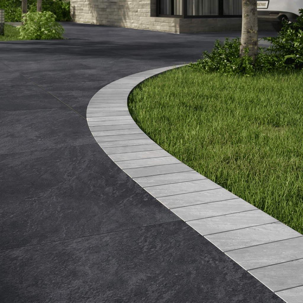 Kandla Grey Outdoor Porcelain Cobble Setts - 100mm x 200mm x 20mm ...