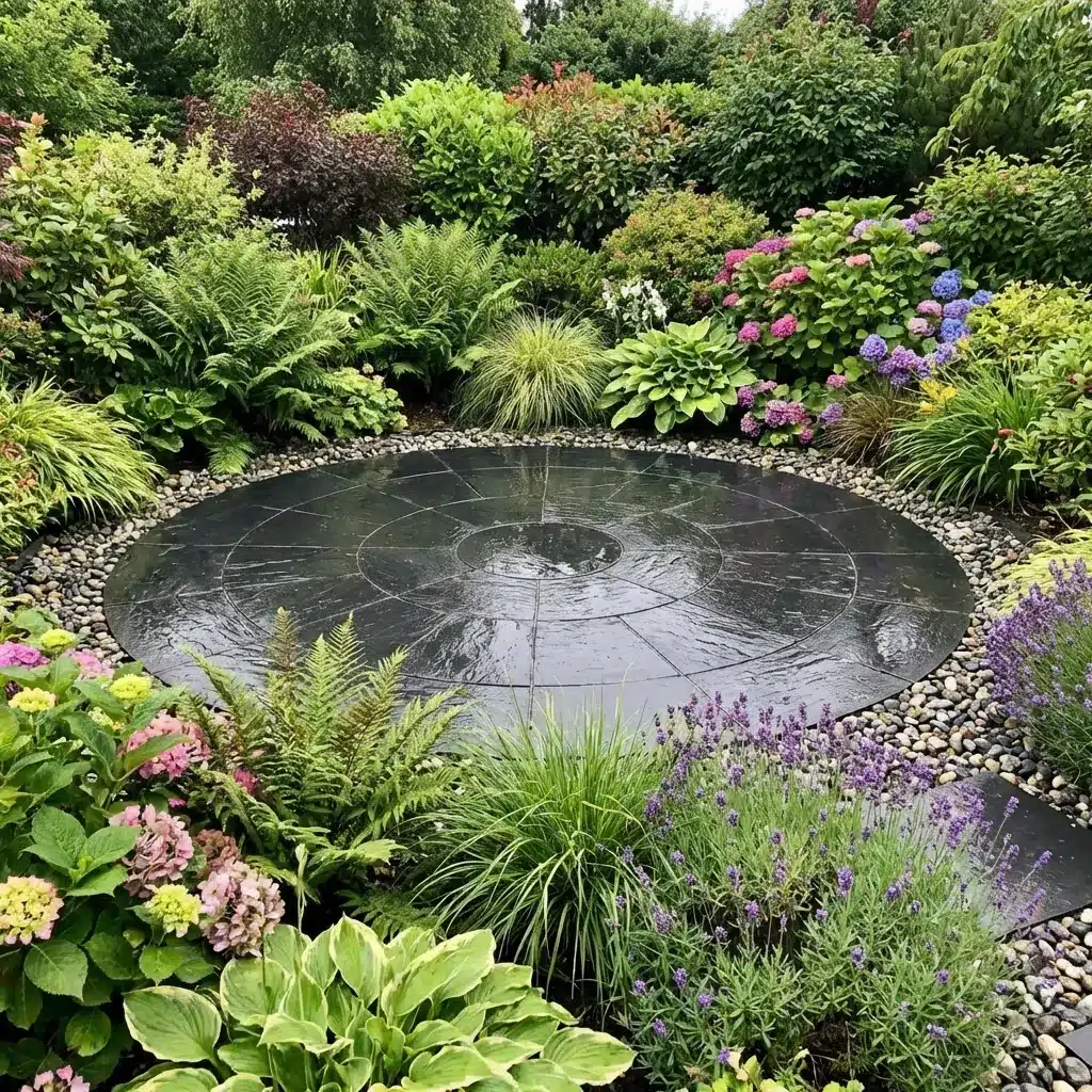 Black Limestone 4 Meter Circle - 22mm Calibrated | Natural Paving Store