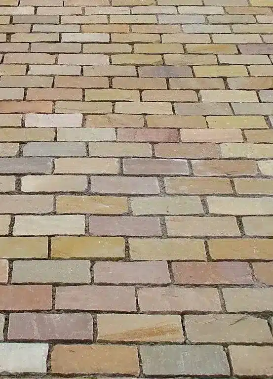 Raj Green Sandstone Cobble Setts - 200mm x 100mm x 40/60mm | Natural ...