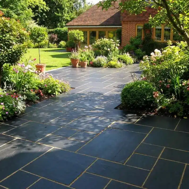 Blue/Black Rustic Slate Sample | Natural Paving Store