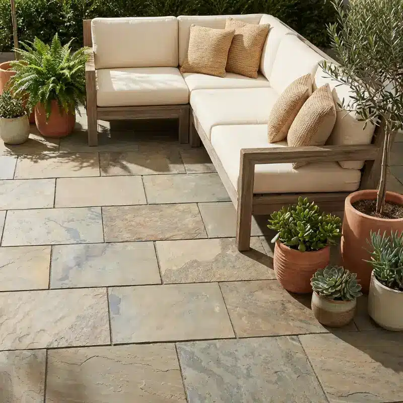 Rustic Copper Slate Paving - Sample | Natural Paving Store