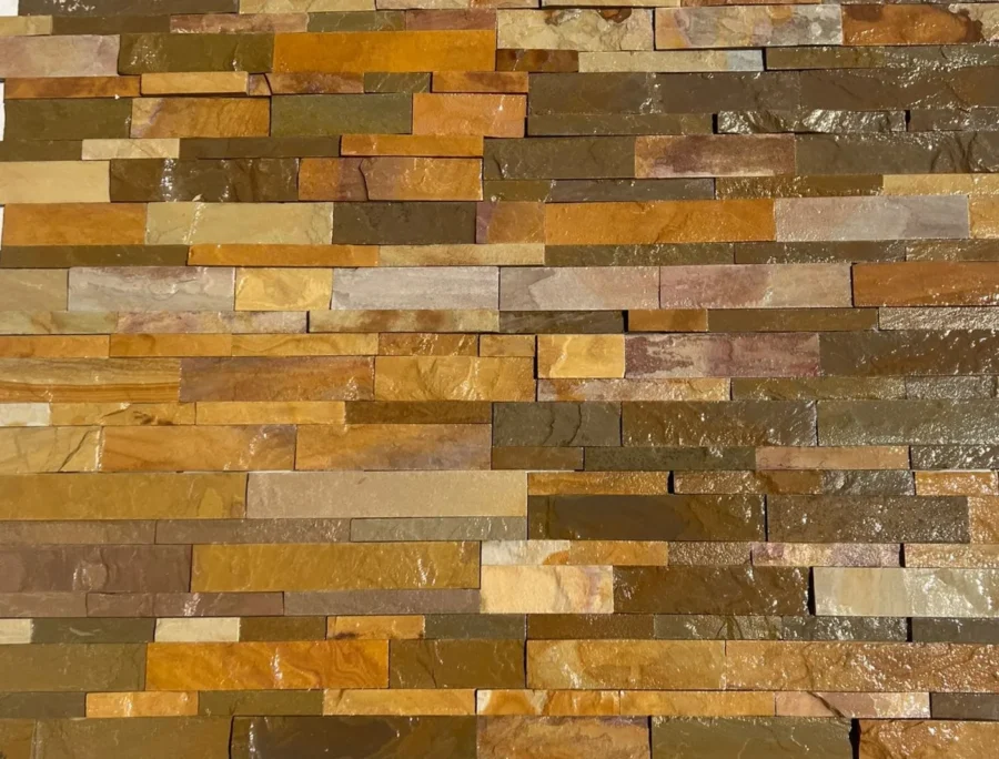 Garda Buff Stone Cladding Coverage: - 1 SQM (11 Tiles) | Natural Paving