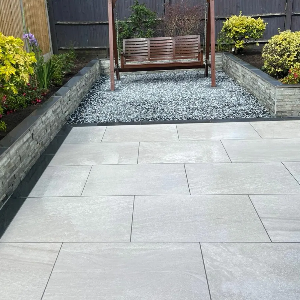 Everest Pearl Outdoor Porcelain Paving Tiles - 600mm x 900mm | Natural ...