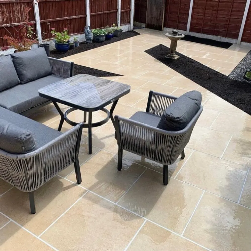 London Beige Porcelain Tiles - 600x600mm