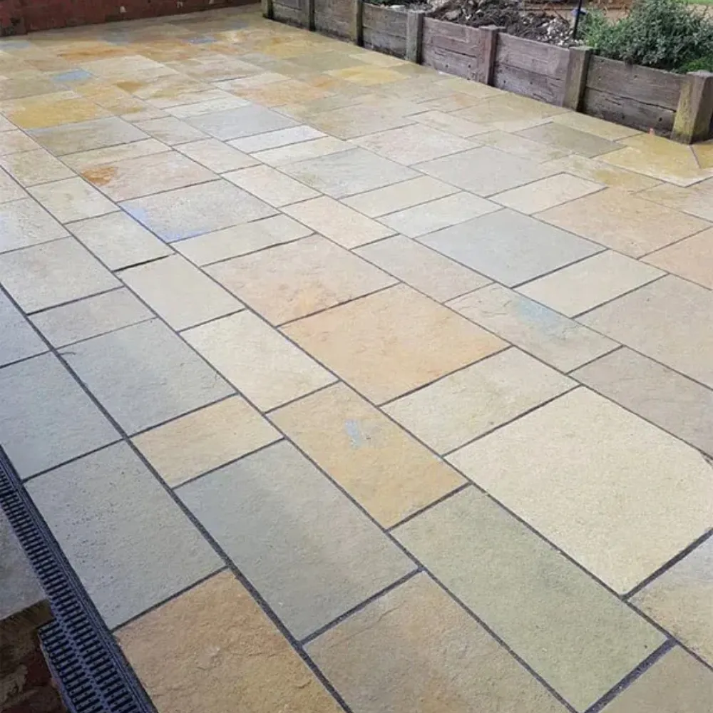 Yellow Limestone Sawn Edge 22mm | Natural Paving Store