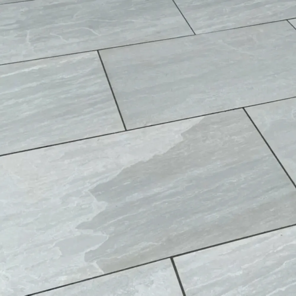 Kandla Grey Indian Sandstone - Sawn Edge Sample | Natural Paving