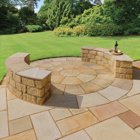Kandla Grey Sandstone 2.4 Meter Circle | 22mm Calibrated